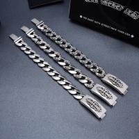 China Smooth Stripes and Full Floral Thai Silver Men's Hand Bracelet S925 Sterling Silver for sale