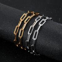 China Women's Retro Paper Clip Choker Long Cross Chain Titanium Steel Collarbone Necklace for sale