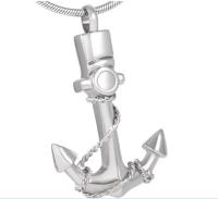 China Mens Sailing Keepsake Stainless Steel Hook Memorial Urn Pendant Decoration Charm Pendants for sale