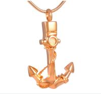China Mens Sailing Keepsake Stainless Steel Hook Memorial Urn Pendant Decoration Charm Pendants for sale