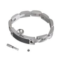 China Carbon Fibre Stainless Steel God Bless Memorial Urn Bracelet for Children's Cremation for sale