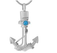 China Mens Sailing Keepsake Stainless Steel Hook Memorial Urn Pendant Decoration Charm Pendants for sale