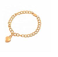 China Stainless Steel Keepsake Memorial Cremation Bangle Heart Charm Urn Bracelet for Women for sale