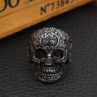 China European and American Stainless Steel Skull Ring for Men's Engagement Bands or Rings for sale
