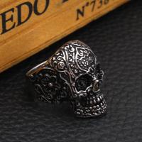 China European and American Stainless Steel Skull Ring for Men's Engagement Bands or Rings for sale