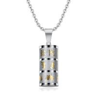 China Retro Buddhist Prayer Wheel Necklace Six-Character Mantra Pendant for Men and Women for sale