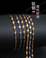 China European and American Style Lip Chain Necklace in 304 Stainless Steel for Collarbone for sale