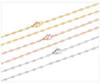 China European and American Style Lip Chain Necklace in 304 Stainless Steel for Collarbone for sale
