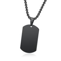 China 8 Year's Experience Laser Engraved Titanium Steel Pendant Necklace for Men and Women for sale