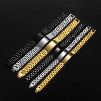 China European and American Simple CNC Inlay Titanium Steel Men's Bracelet Jewelry Type Bracelets for sale