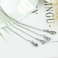 China Gold Titanium Steel Snake Bone Chain Necklace with Simple 316L Stainless Steel Pendant for sale