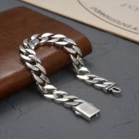 China Simple Style 925 Sterling Silver Bracelet Korean Fashion Couple Accessory Engravable for sale