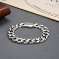 China Simple Style 925 Sterling Silver Bracelet Korean Fashion Couple Accessory Engravable for sale