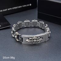 China Multi-Element Creative Design Thai Silver Men's Big Bracelet with 925 Sterling Silver for sale
