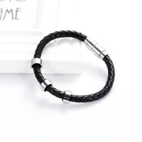 China Bracelets for Ashes Unisex Urn Bracelet Genuine Leather Ashes Memorial Keepsake Jewelry for sale