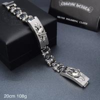 China Multi-Element Creative Design Thai Silver Men's Big Bracelet with 925 Sterling Silver for sale