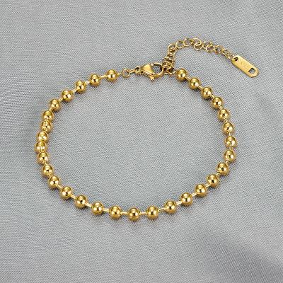 China Simple Temperament Light Luxury Ladies Titanium Steel Bracelet with Geometric Pattern for sale