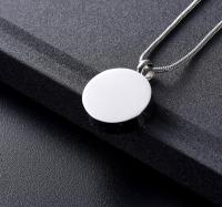 China Gift Occasion Tai Chi Yin and Yang Ashes Pendant Necklace Stainless Steel Mini Cremation Urn for sale