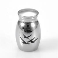 China Stainless Steel Small Mini Cremation Urn Keepsake for Memory Pet Urns Stocked and OEM/ODM for sale