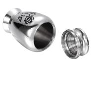 China Sustainable 316L Stainless Steel Cremation Urn for Memorial Jewelry Engraved Flower for sale