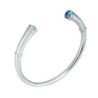 China Stainless Steel Double End Open Cremation Souvenir Bracelet for Ashes Memorial Bangle for sale