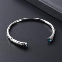 China Stainless Steel Double End Open Cremation Souvenir Bracelet for Ashes Memorial Bangle for sale