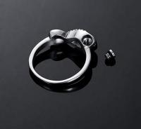 China Crystal Infinity Cremation Ring for Ashes Holder Keepsake Jewelry Pet/Human Urn Memorial Finger Ring Cluster Rings for sale