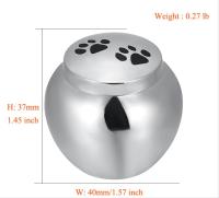 China Pet Ashes Cremation Urns Fashionable Ashes Holder for Dog/Cat Memorial Keepsake Bottle for sale