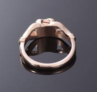 China Hand Embrace Heart Shape Cremation Memorial Ring Stainless Steel Urns for Human Ashes for sale