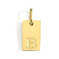 China Gift Occasion Stainless Steel Gold Plated Letter Pendants for DIY Jewelry Making for sale