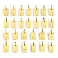 China Gift Occasion Stainless Steel Gold Plated Letter Pendants for DIY Jewelry Making for sale