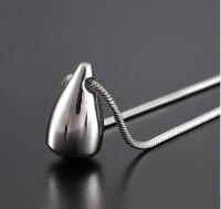 China Other Occasions Stainless Steel Tear Drop Cremation Pendant Necklace for Human Ashes for sale