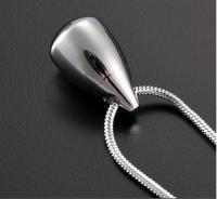 China Other Occasions Stainless Steel Tear Drop Cremation Pendant Necklace for Human Ashes for sale