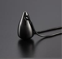China Other Occasions Stainless Steel Tear Drop Cremation Pendant Necklace for Human Ashes for sale
