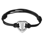 China Stainless Steel Heart Cremation Urns Bracelet for Ashes Adjustable Length 17cm-25cm for sale