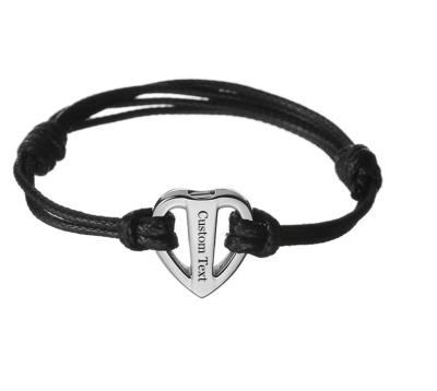 China Stainless Steel Heart Cremation Urns Bracelet for Ashes Adjustable Length 17cm-25cm for sale