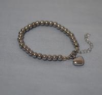 China OEM/ODM Smooth Heart-Shaped Ashes Perfume Bottle Memorial Stainless Steel Women's Bracelet for sale