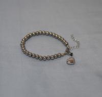 China OEM/ODM Smooth Heart-Shaped Ashes Perfume Bottle Memorial Stainless Steel Women's Bracelet for sale