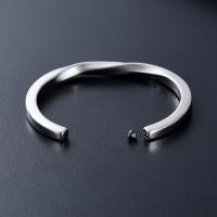 China Excellent Stainless Steel Twisted Plain Cremation Urn Bangle For Ashes Memorialization for sale
