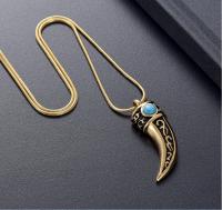 China Classic Style Stainless Steel Memorial Pendant Necklace for Men Cremation Jewelry for sale