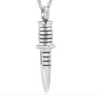 China Memorial Ashes Locket Stainless Steel Pendant Jewelry 2 Colors for Men's Keepsake Gift for sale