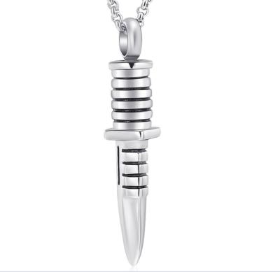 China Memorial Ashes Locket Stainless Steel Pendant Jewelry 2 Colors for Men's Keepsake Gift for sale