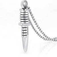 China Memorial Ashes Locket Stainless Steel Pendant Jewelry 2 Colors for Men's Keepsake Gift for sale