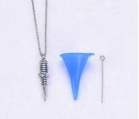 China Memorial Ashes Locket Stainless Steel Pendant Jewelry 2 Colors for Men's Keepsake Gift for sale