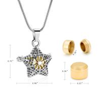 China Decoration Jewelry Stainless Steel Cremation Necklace for Pet and Human Ashes for sale