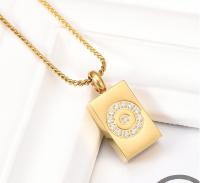 China 8 Year's Experience Inlaid Cubic Zircon Cremation Jewelry for Ashes Stainless Steel for sale