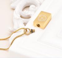 China 8 Year's Experience Inlaid Cubic Zircon Cremation Jewelry for Ashes Stainless Steel for sale