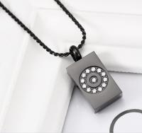 China 8 Year's Experience Inlaid Cubic Zircon Cremation Jewelry for Ashes Stainless Steel for sale