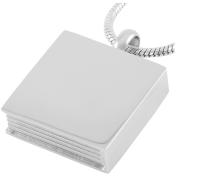 China Forever In My Heart Silver Book Shape Cremation Urn Pendant for Memorial Jewelry for sale