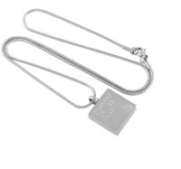 China Forever In My Heart Silver Book Shape Cremation Urn Pendant for Memorial Jewelry for sale